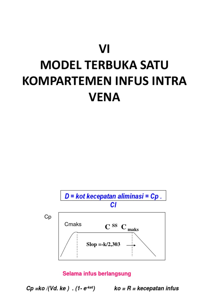 Rumus CSS Farmakokinetik Infus Vena | PDF