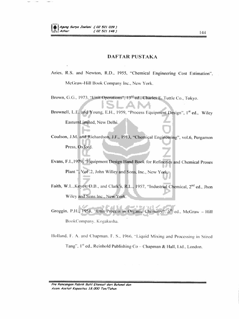 06 Daftar Pustaka Pdf Chemistry Physical Chemistry