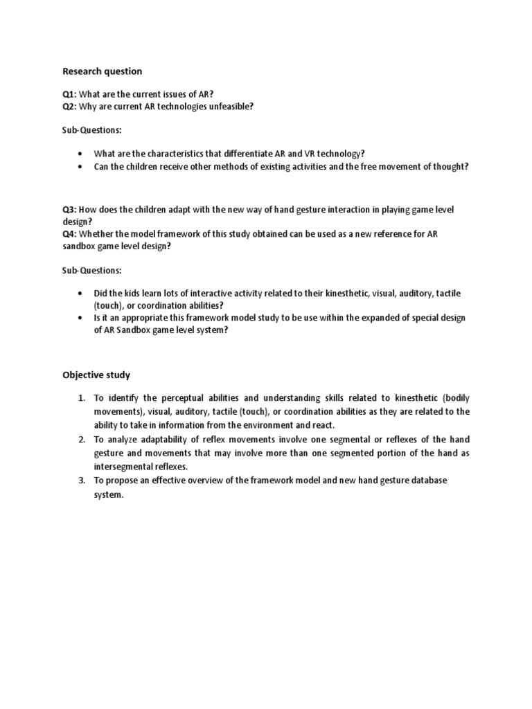 Current Challenges in AR for Children | PDF | Augmented Reality | Emergence