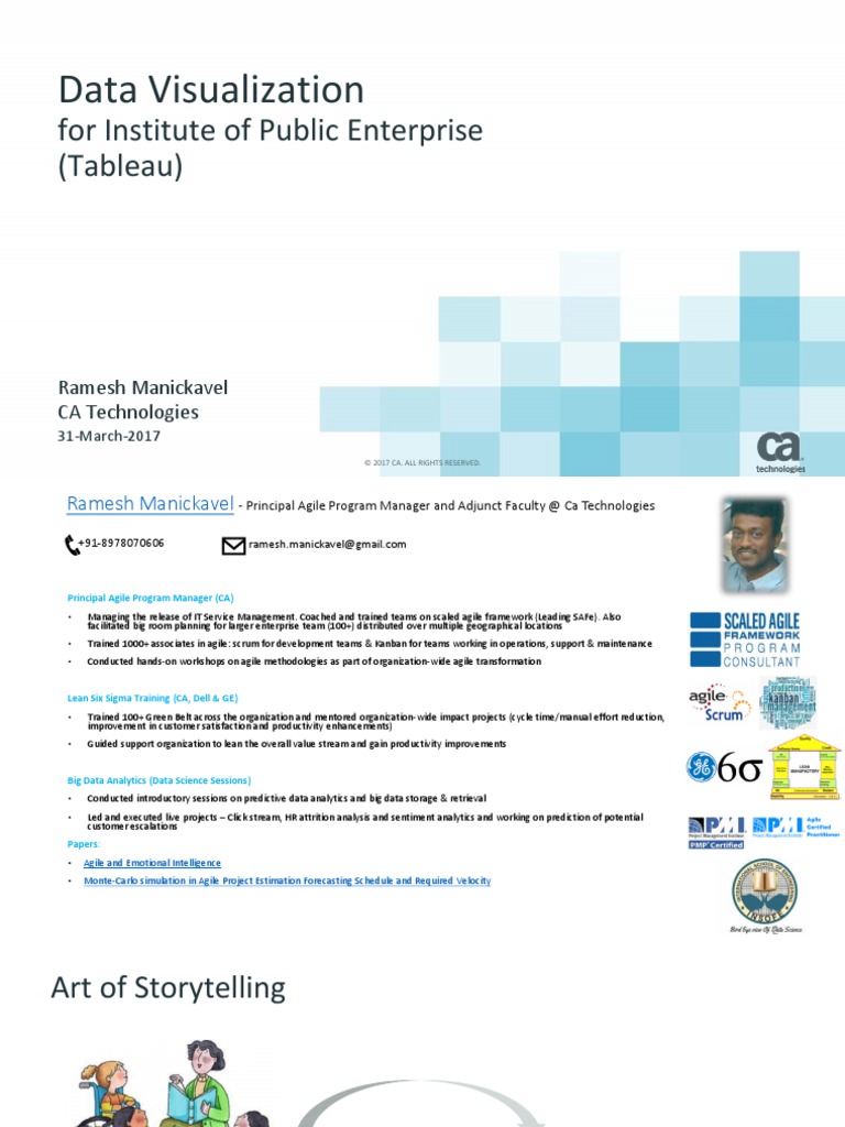 Data Visualization Through Tableau PDF | PDF | Analytics | Agile ...