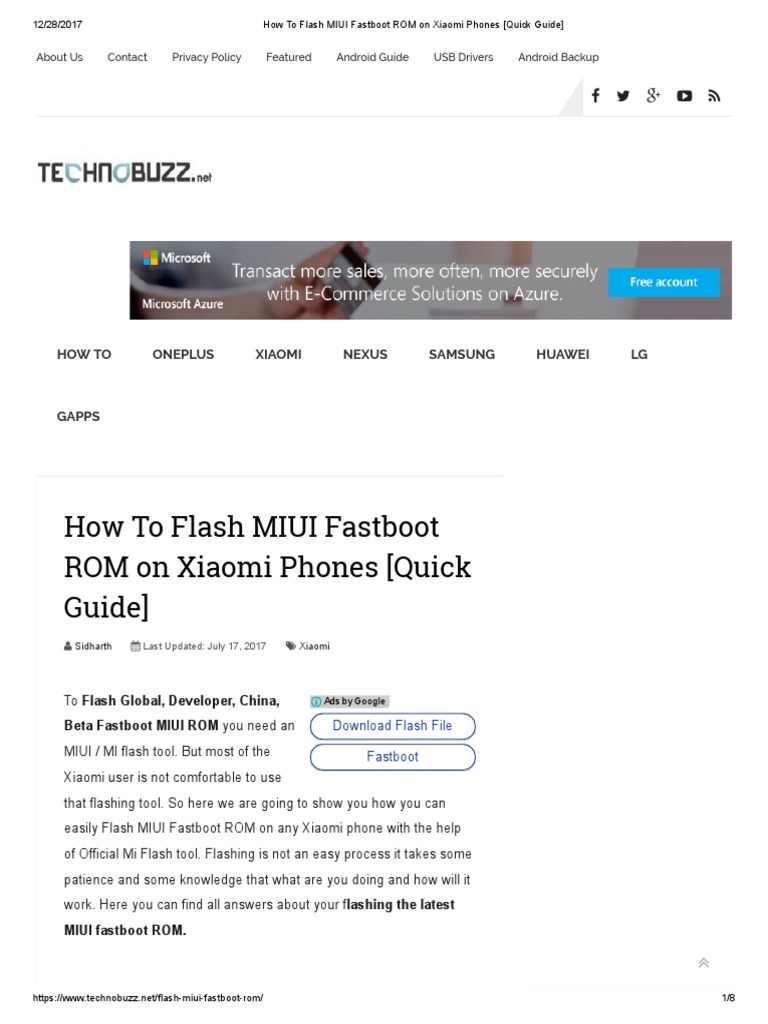 Redmi 4 Flash Guide | PDF | Adobe Flash | Read Only Memory