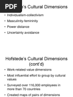 Hofstede's Cultural Dimensions: Brazil vs USA | PDF | Lifestyle