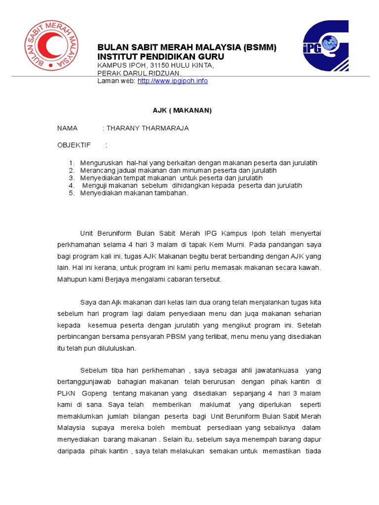 Laporan Makanan Pdf