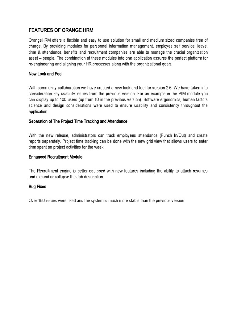 Orange HRM | PDF | Human Resource Management | Recruitment