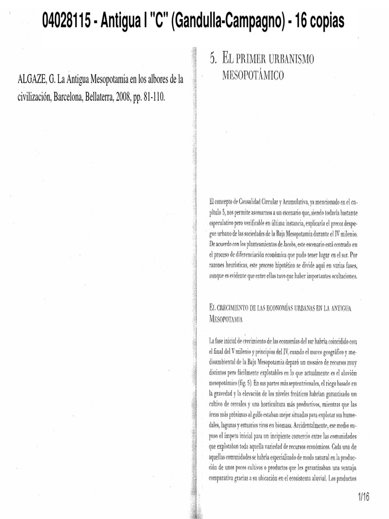 5-1-ALGAZE - La Antigua Mesopotamia (Pp. 81-110) | PDF | Viajes y ...