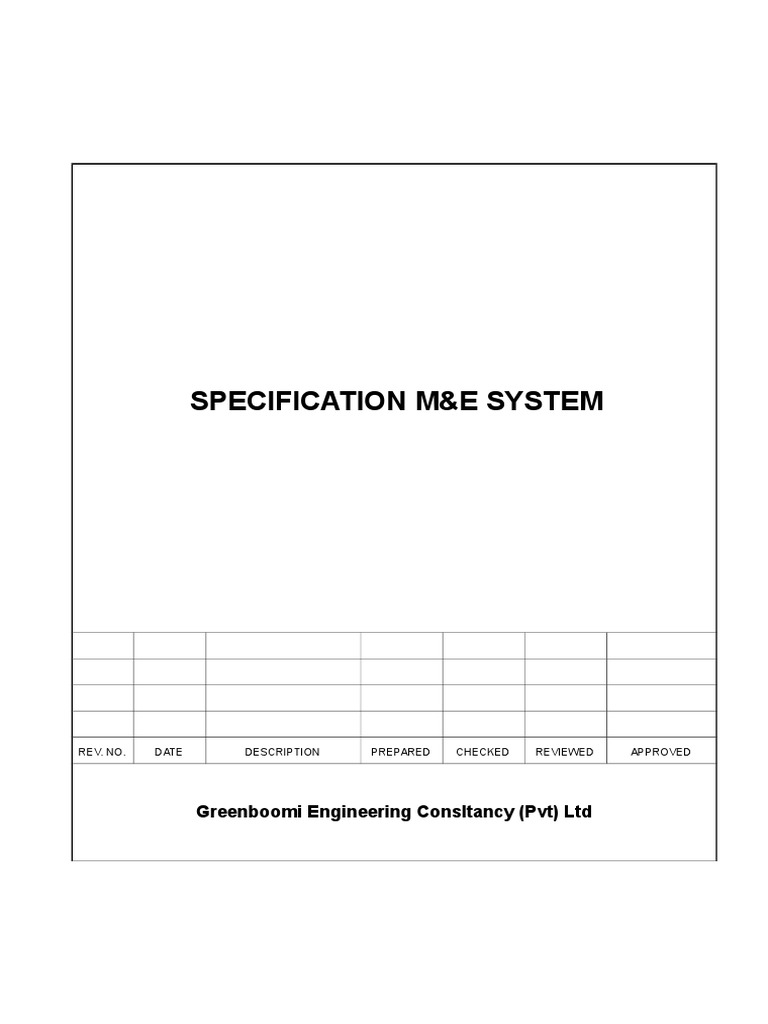 SPEC MEP Technical Design Cover | PDF
