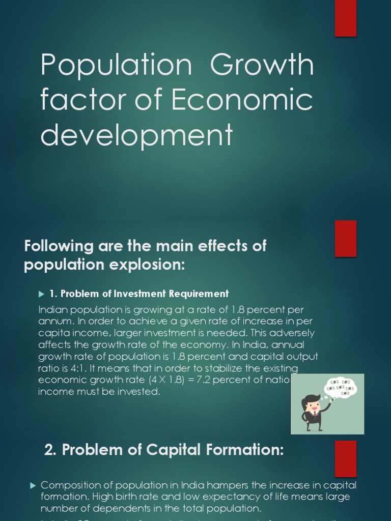 Population Growth Factor of Economic Development | PDF | Family ...