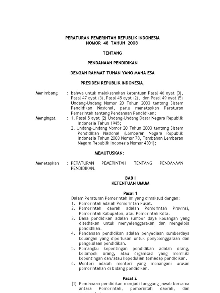 PP No.48-2008 | PDF