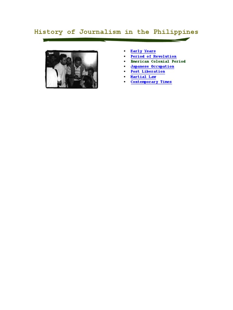 History of Journalism in The Philippines | PDF | Debit Card | Insurance