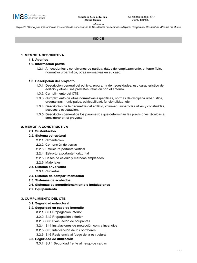 01.proyecto 2-2 PDF | PDF | Ascensor | Conservación de energía