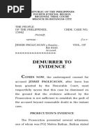 Demurrer To Evidence - RA9165-Sample | PDF | Presumption Of Innocence ...
