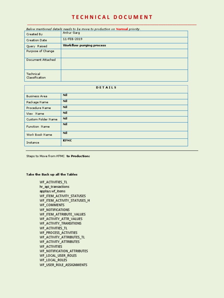 TD For Workflow Purging Process | PDF | Areas Of Computer Science ... TD For Workflow Purging Process | PDF | Areas Of Computer Science ...