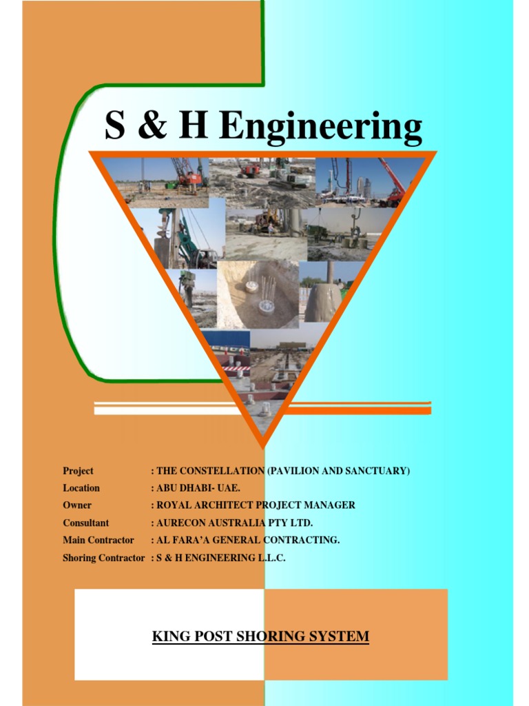 Structural Design of SHORING SYSTEM | PDF | Economic Sectors | Engineering