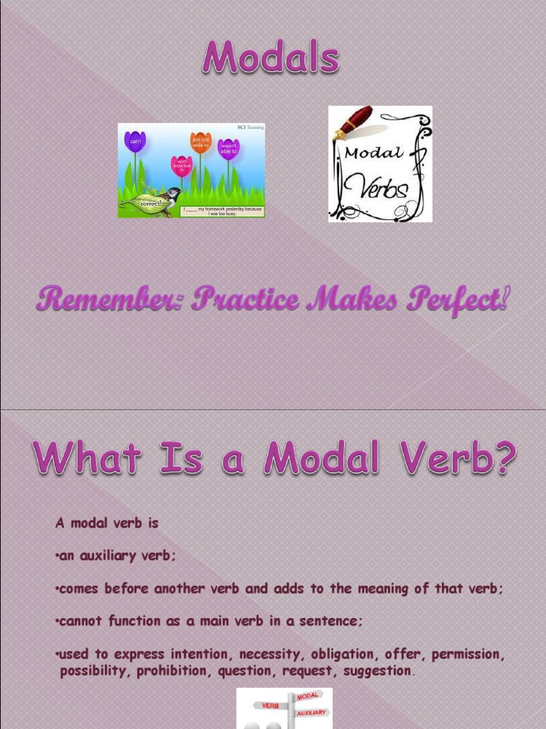 Modal Verbs | Download Free PDF | Grammar | Syntax
