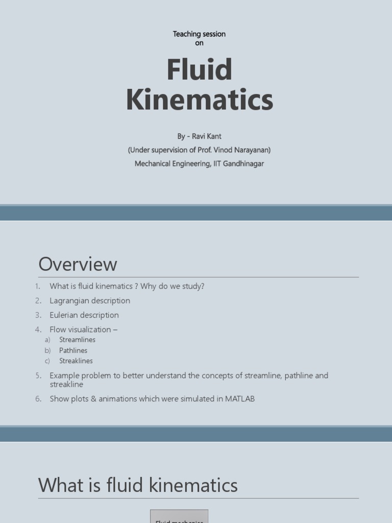 Fluid Kinematics | PDF | Continuum Mechanics | Fluid Mechanics Fluid Kinematics | PDF | Continuum Mechanics | Fluid Mechanics