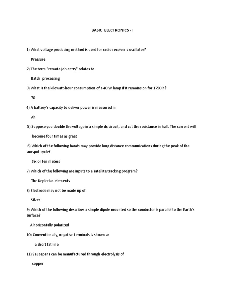 Electronics Technicians Reviewer | PDF | Inductor | Inductance