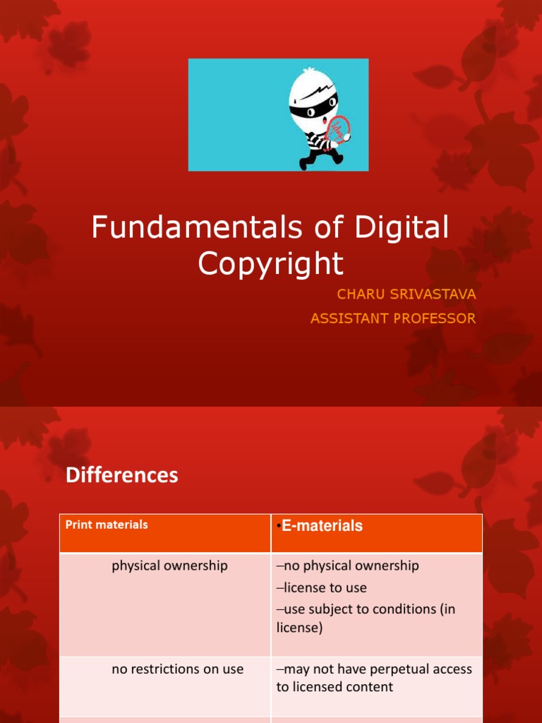 Fundamentals of Digital Copyright | PDF | Digital Millennium Copyright ...