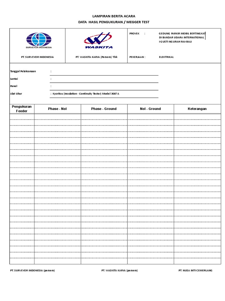Grounding Test Report for Airport Project | PDF | Indonesia | Politics ...