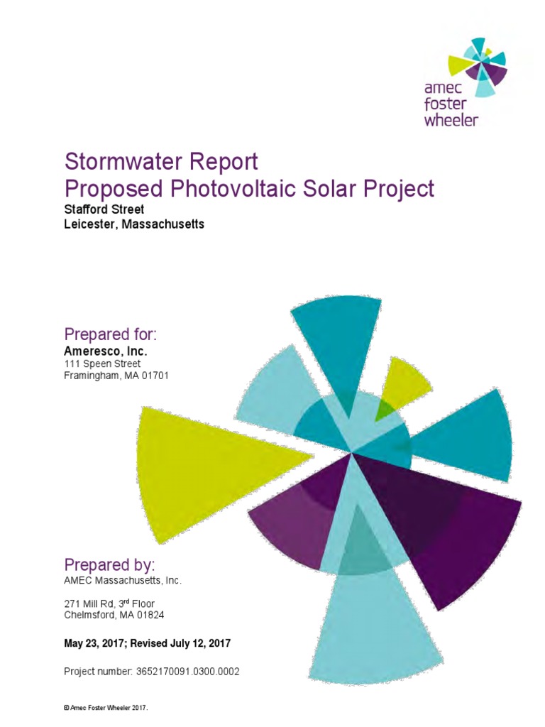 Stormwater Report 7-12-2017 PDF | PDF | Stormwater | Clean Water Act