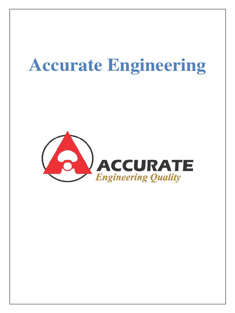 FINAL Accurate Engineering | PDF | Calibration | Gear