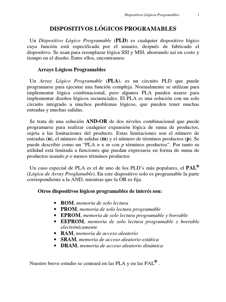 Circuitos Logicos Programables PDF | PDF