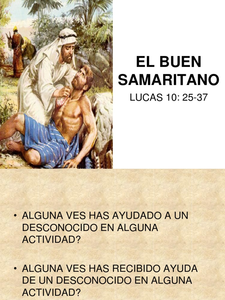 El Buen Samaritano-Presentacion | PDF | Biblia | Religión y creencia