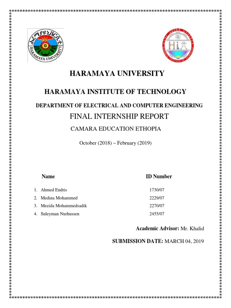 Haramaya University Computer 1 Pdf 