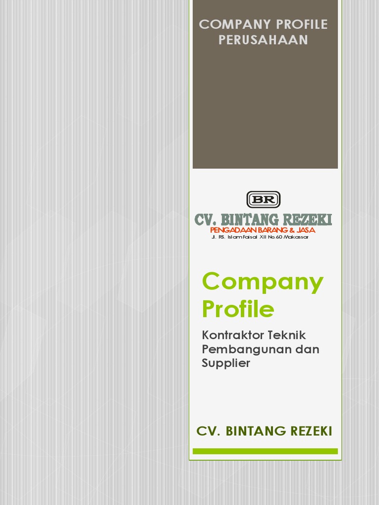 Company Profile CV - Bintang Rezeki PDF | PDF | Teknologi & Rekayasa