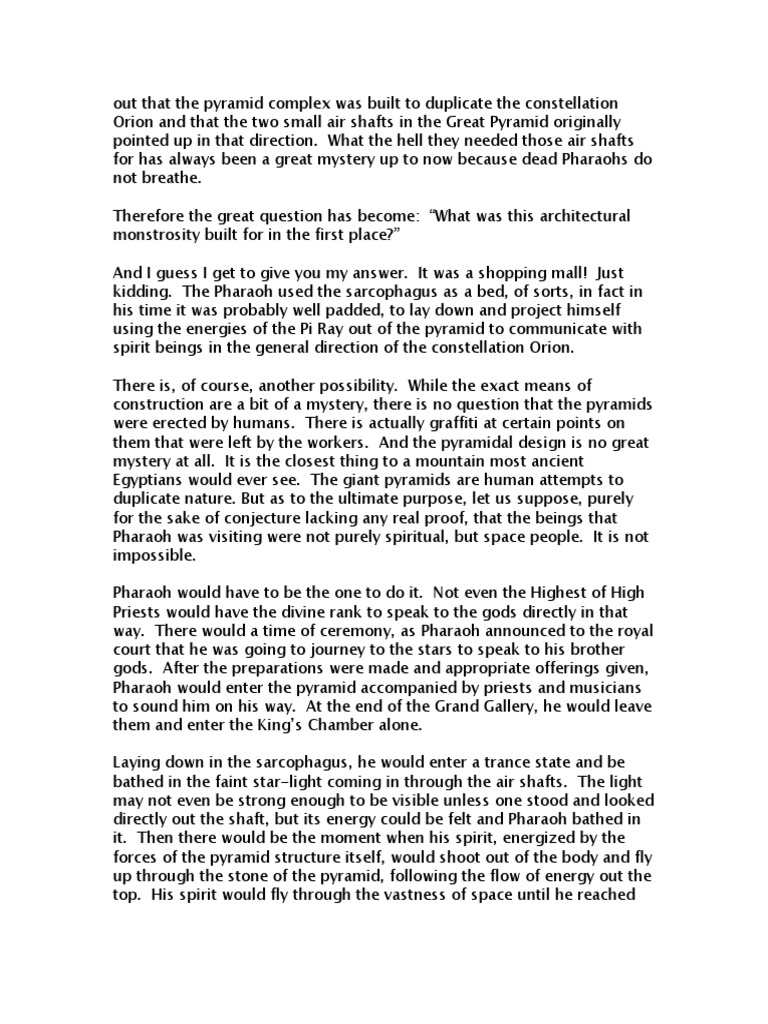 How To Use Pyramid For Astral Travel Extract | PDF | Astral Projection ...