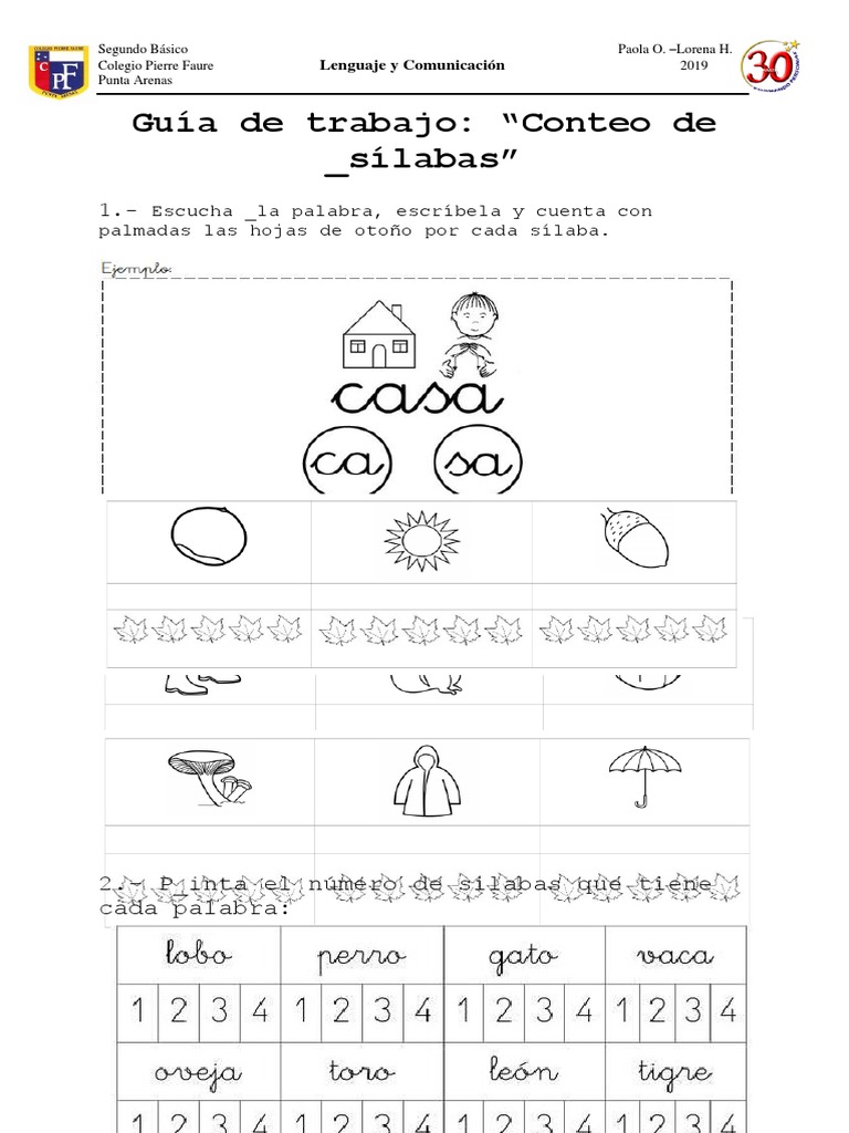 Conteo de Silabas | PDF