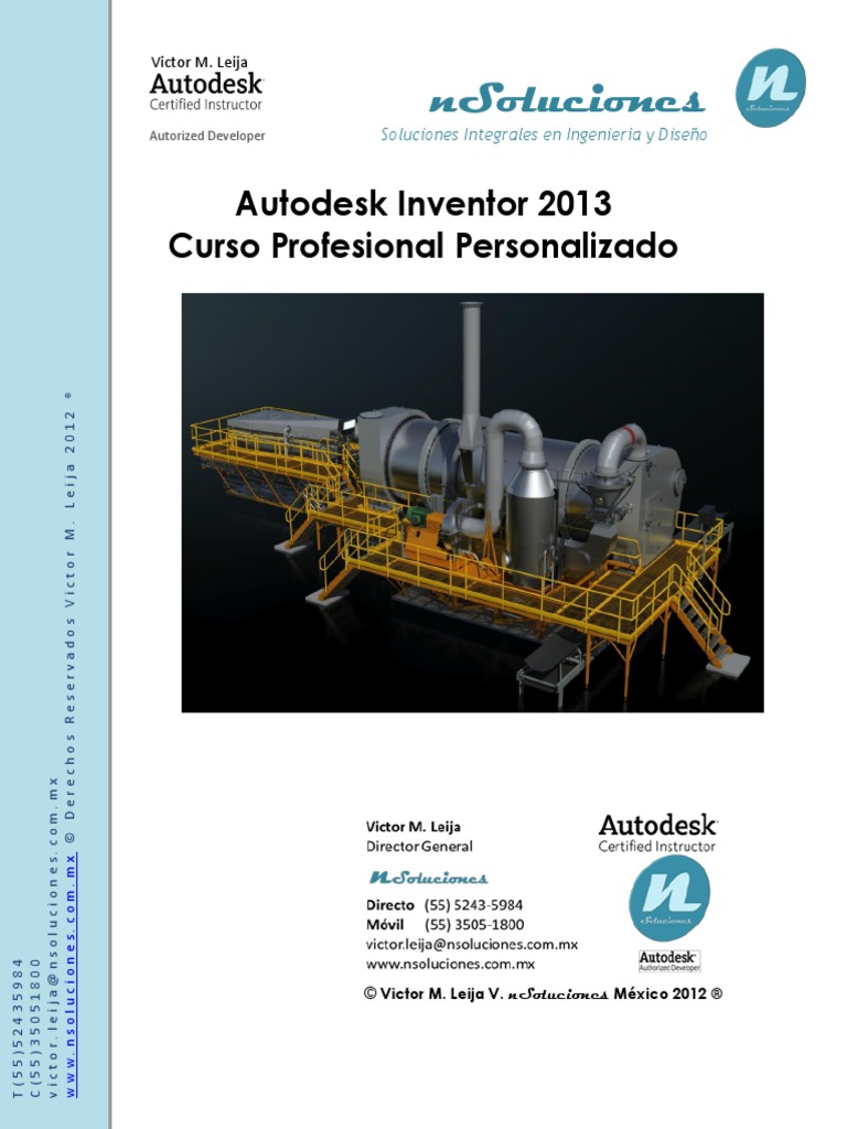 Manual de Autodesk Inventor 2013 PDF | PDF | Autodesk | Archivo de ...