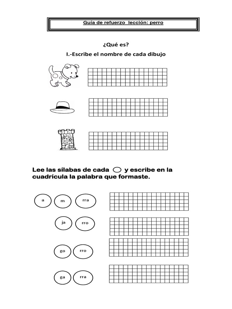 Guía de lección: perro y actividades | PDF