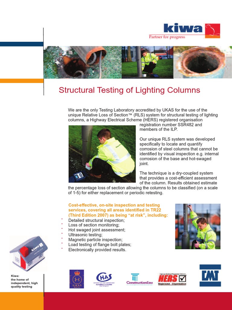 Structural Testing of Lighting Columns | PDF | Engineering | Nature