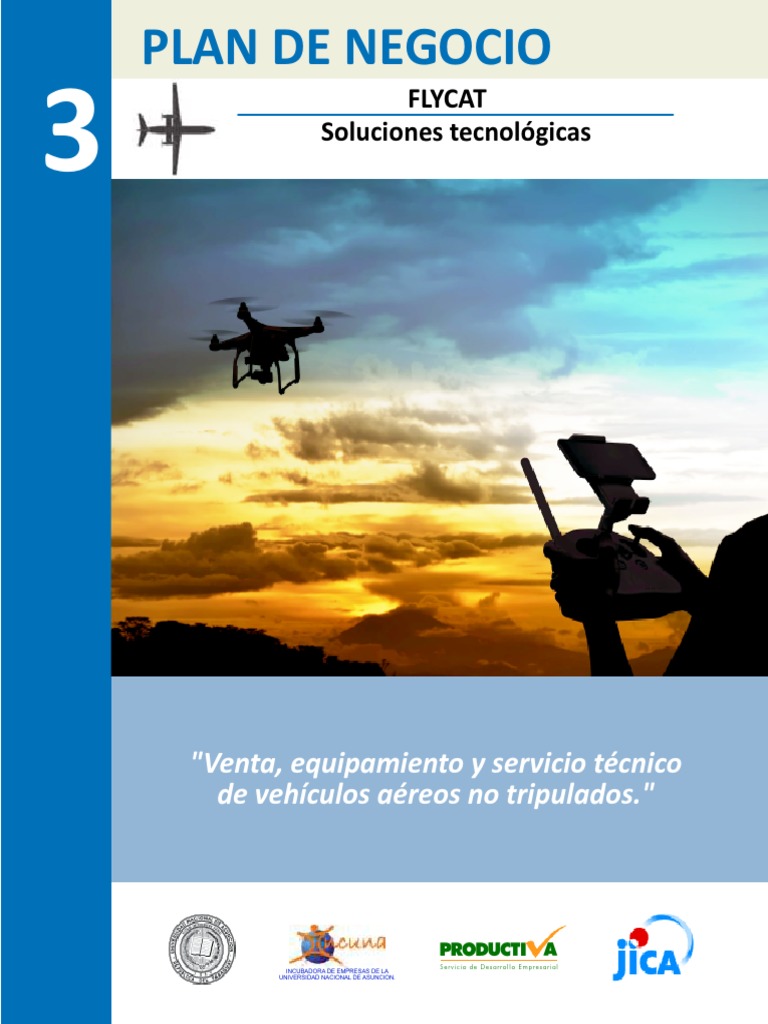 Ejemplo Plan de Negocios Flycat PDF | PDF | Vehículo aéreo no tripulado | Mercado (economía)