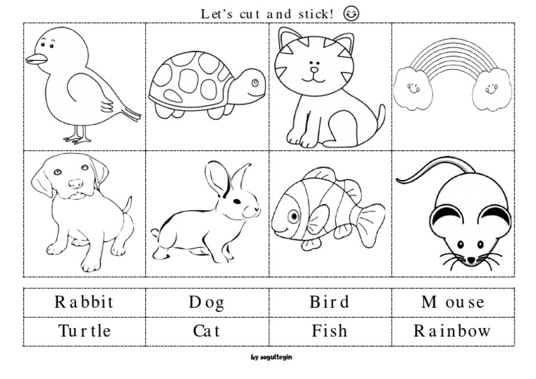 Pets Cut Paste | PDF