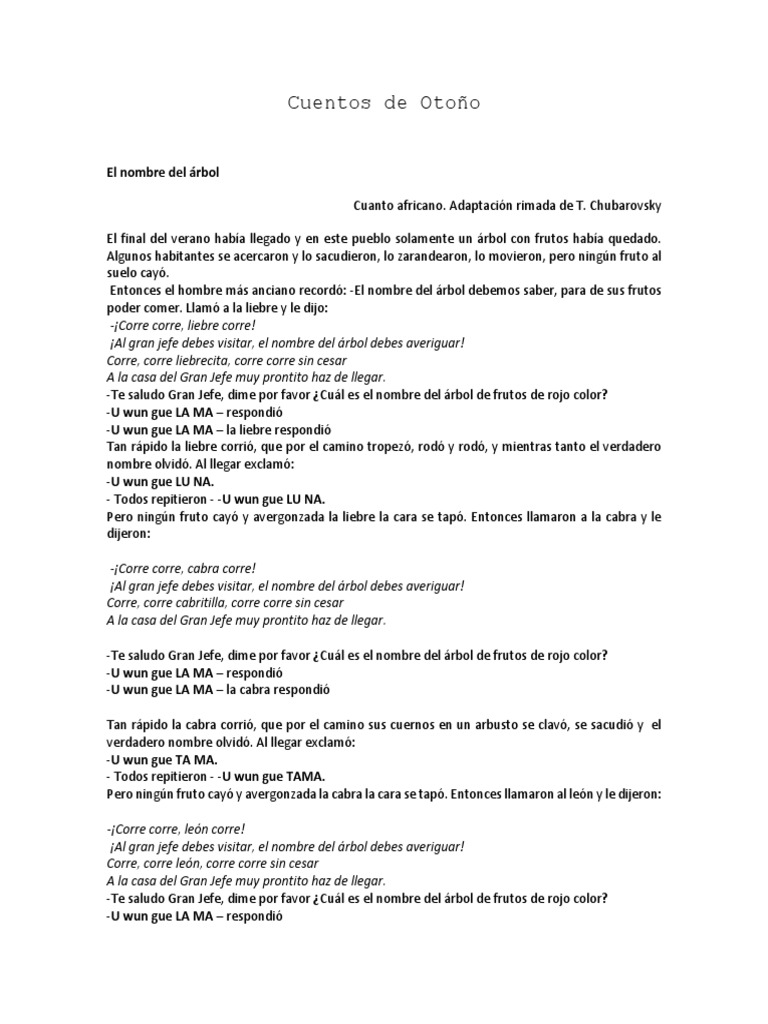 Cuentos de Otoño para Niños | PDF | Herida | Nieve