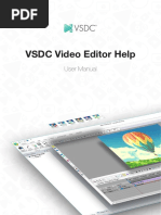 VSDC Video Editor Help: User Manual | PDF | Icon (Computing) | Button (Computing)