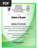 CERTIFICATES of Recognition - Early Birds | PDF