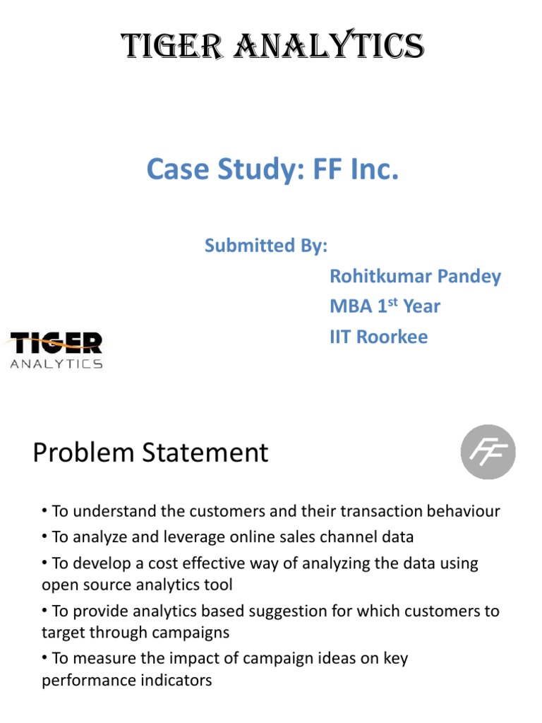 Tiger Analytics: Case Study: FF Inc | PDF | Data Analysis | Search ...
