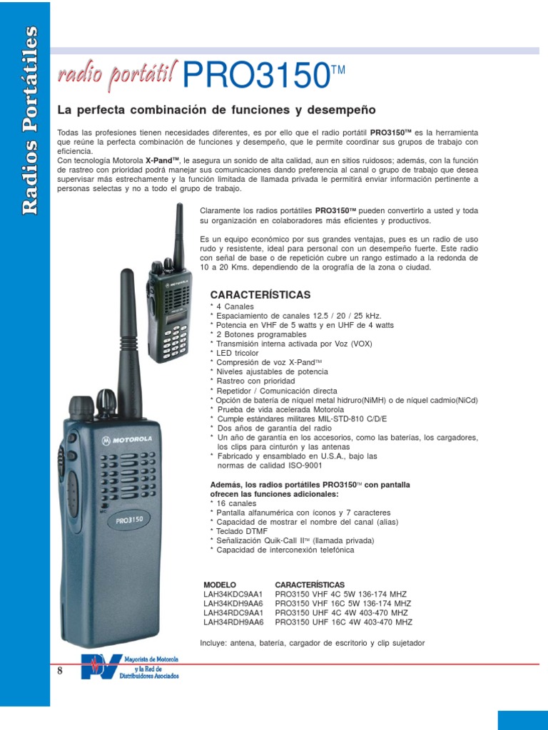 Catalogo Pro3150 | PDF | Radio | Radiodifusión
