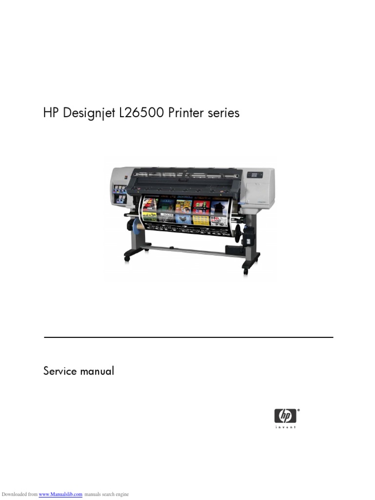 HP Designjet L26500 Service Manual | PDF | Magenta | Manufactured Goods