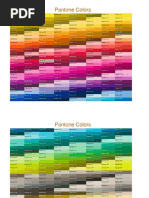 Pantone and HKS Color Codes List | PDF | Qualia | Color
