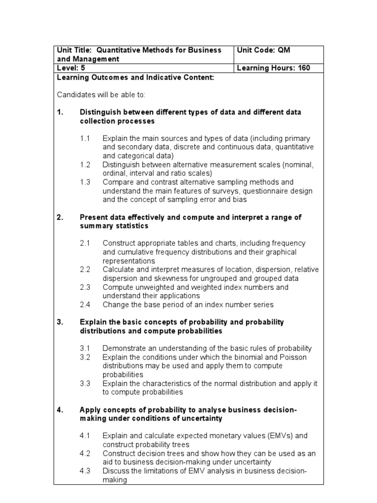 Quantitative Methods For Business and Management | PDF | Correlation ...