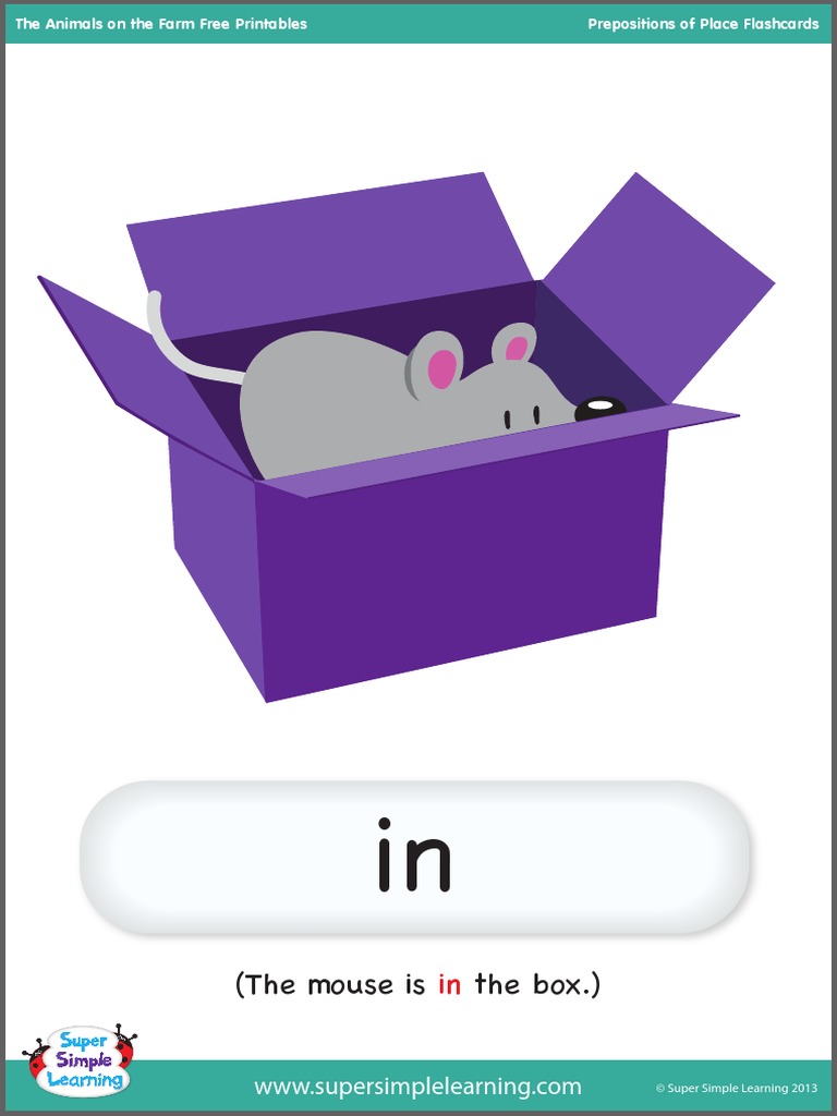 Prepositions Of Place Flashcards