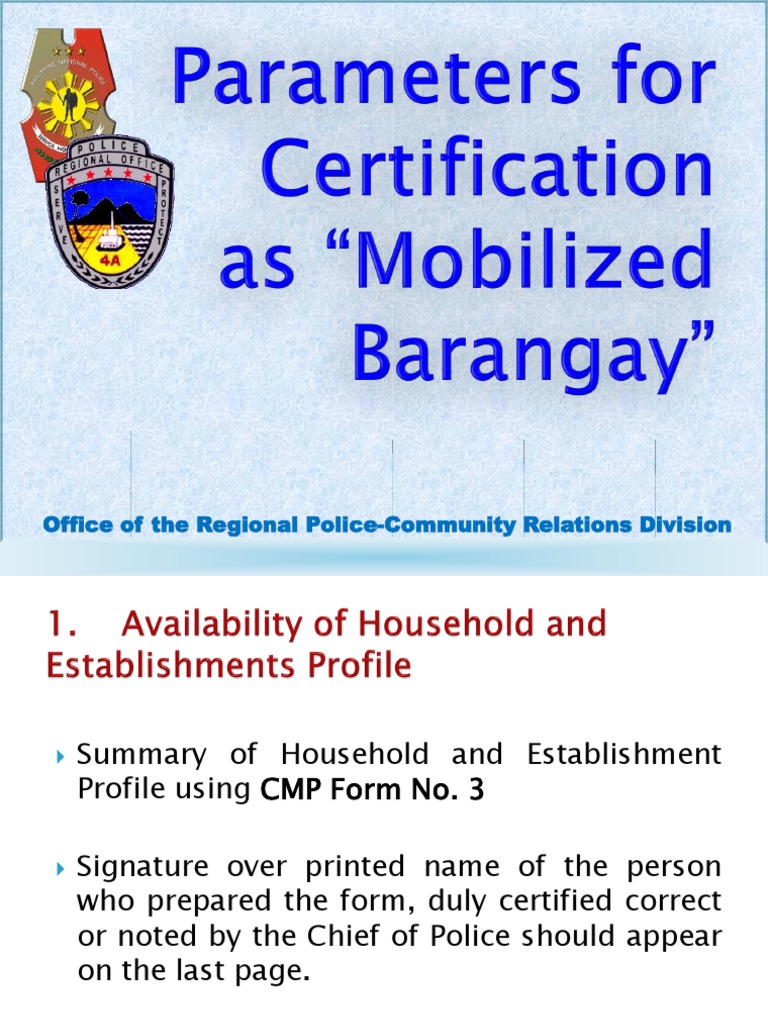 Monitoring Report on the Implementation of Barangay Immersion Program ...