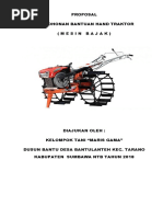 CONTOH PROPOSAL KELOMPOK TANI Permohonan Bantuan Hand Tractor-Dikonversi | PDF