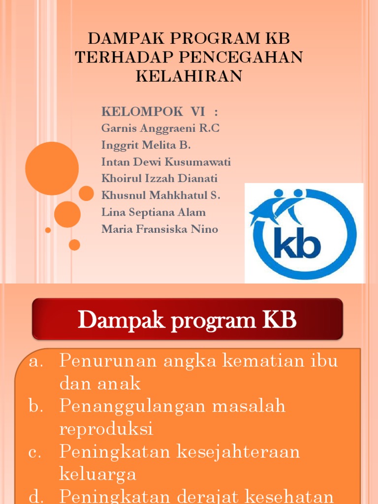 Dampak Program KB Terhadap Pencegahan Kelahiran | PDF