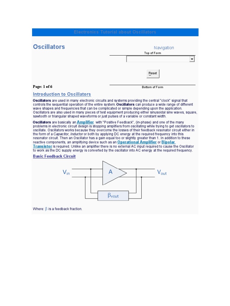Crystal Oscillator Pdf Inductor Electronic Oscillator