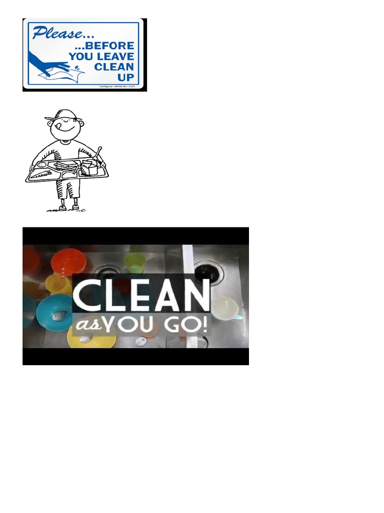 Clean As You Go | PDF