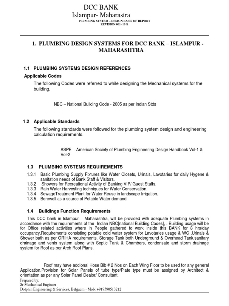 Plumbing DBR 30% | PDF | Plumbing | Water Heating